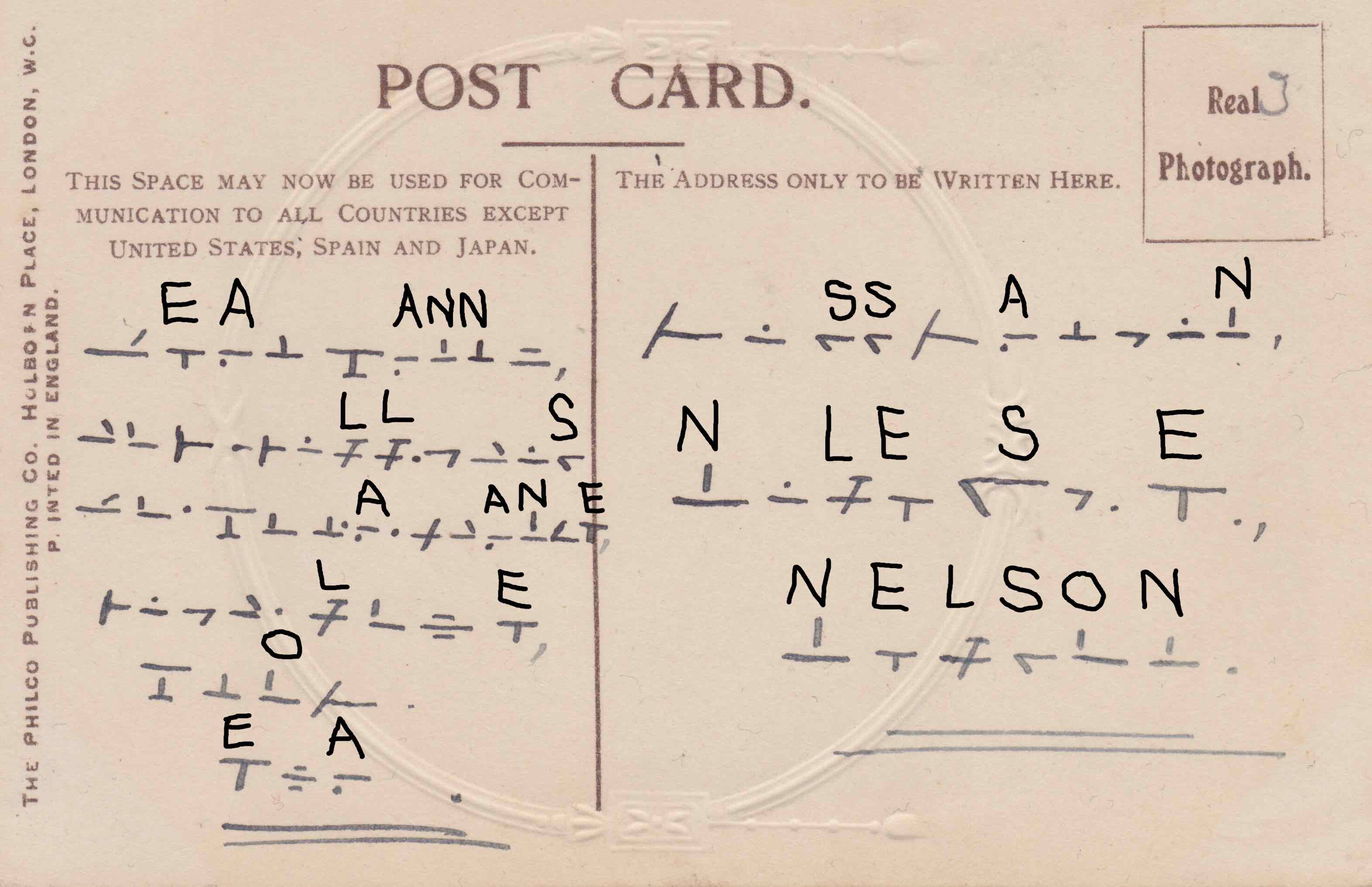 The Edwardian Code: A Postcard with a Secret Message – History Geek
