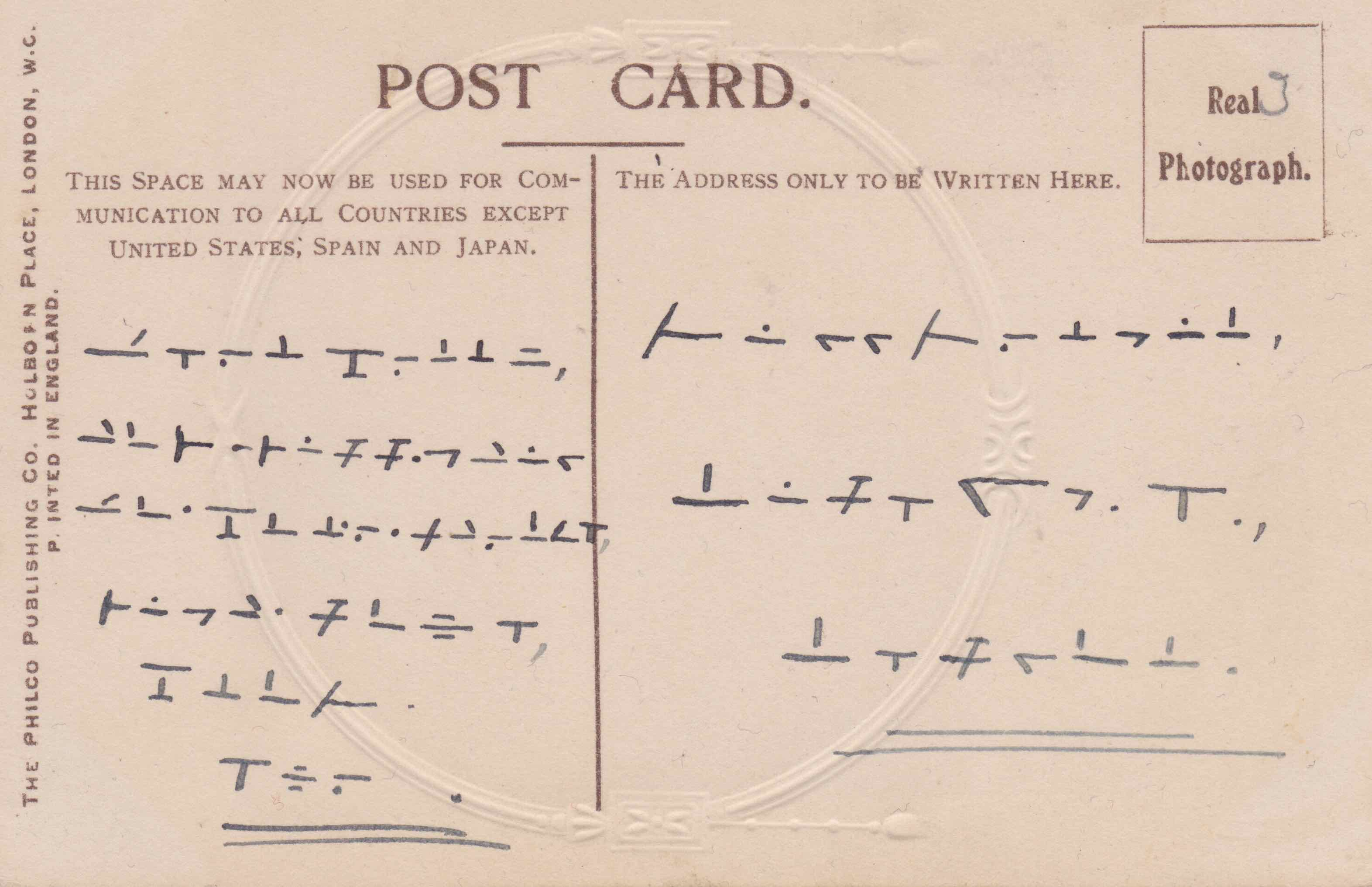 The Edwardian Code: A Postcard with a Secret Message – History Geek