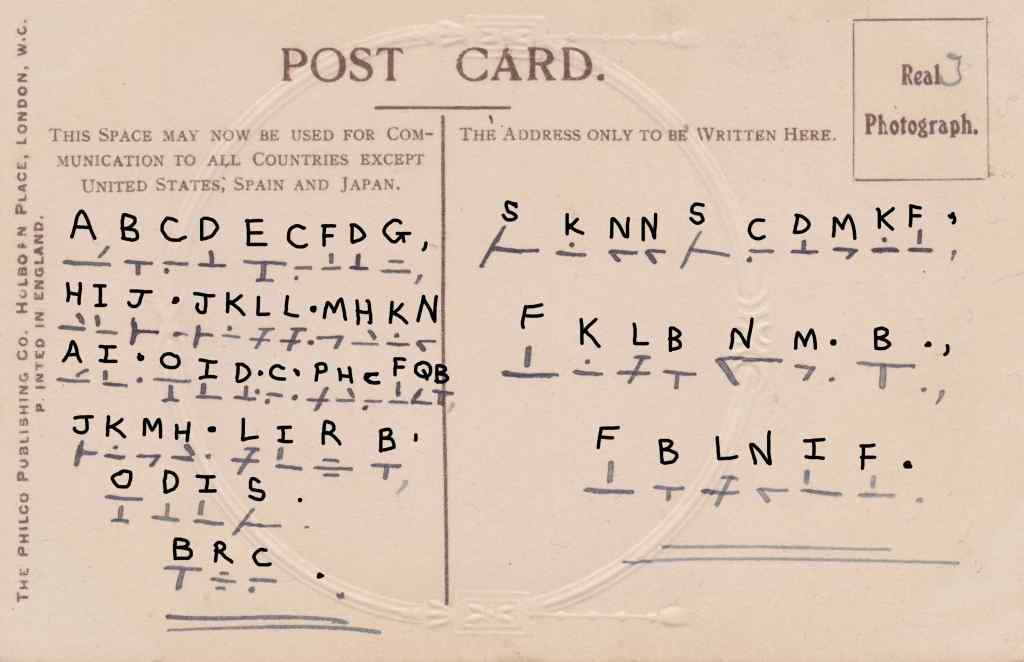 The Edwardian Code: A Postcard with a Secret Message – History Geek